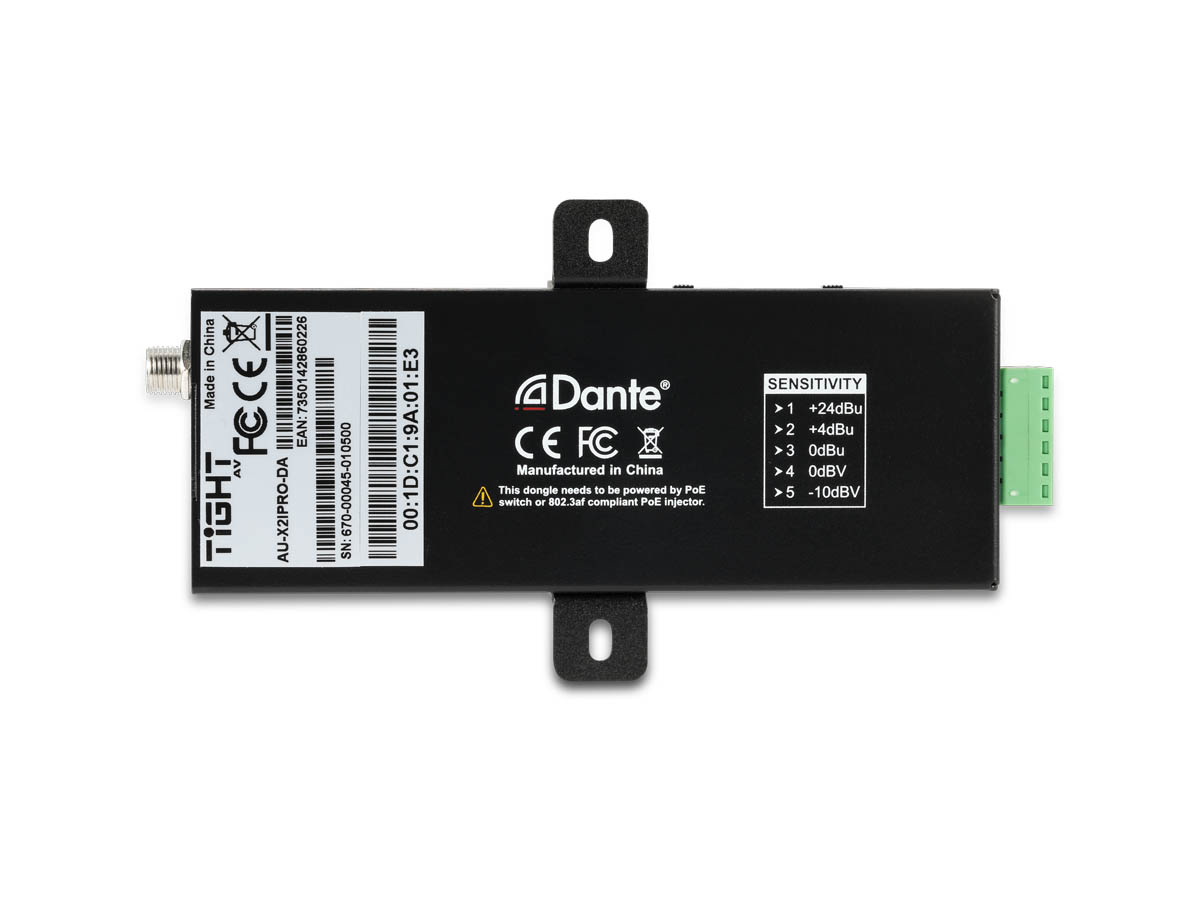 TiGHT AV. DANTE 2-CHANNEL INPUT ADAPTER