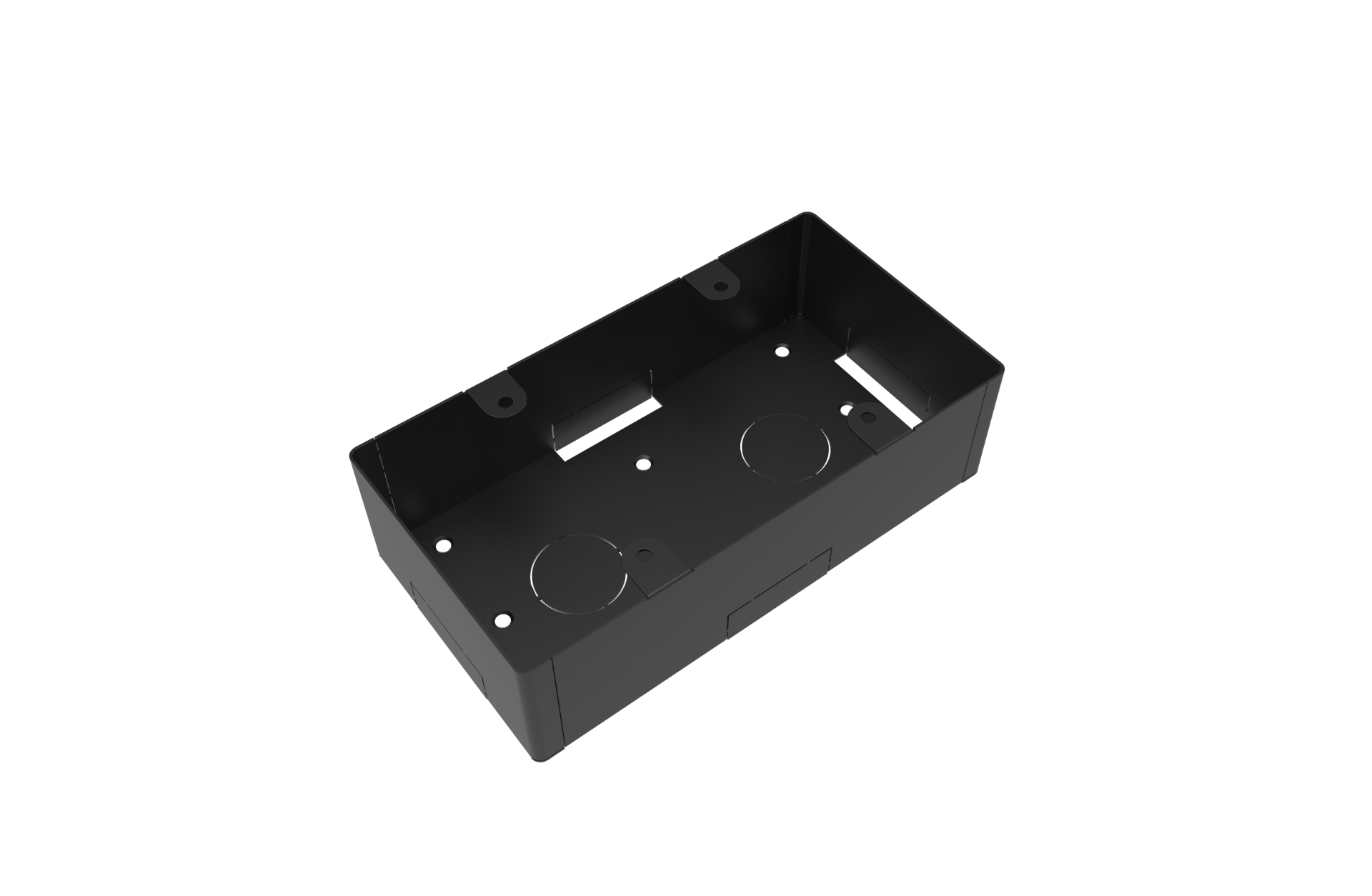 TiGHT AV. OWBB-2G-BL | On-Wall Back Box, 2 Gang, Black (AU-BT413WP-DA ...